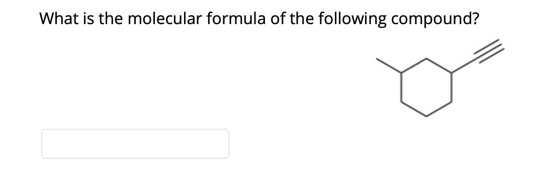 Solved What is the molecular formula of the following | Chegg.com