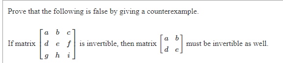 Solved Prove that the following is false by giving a | Chegg.com