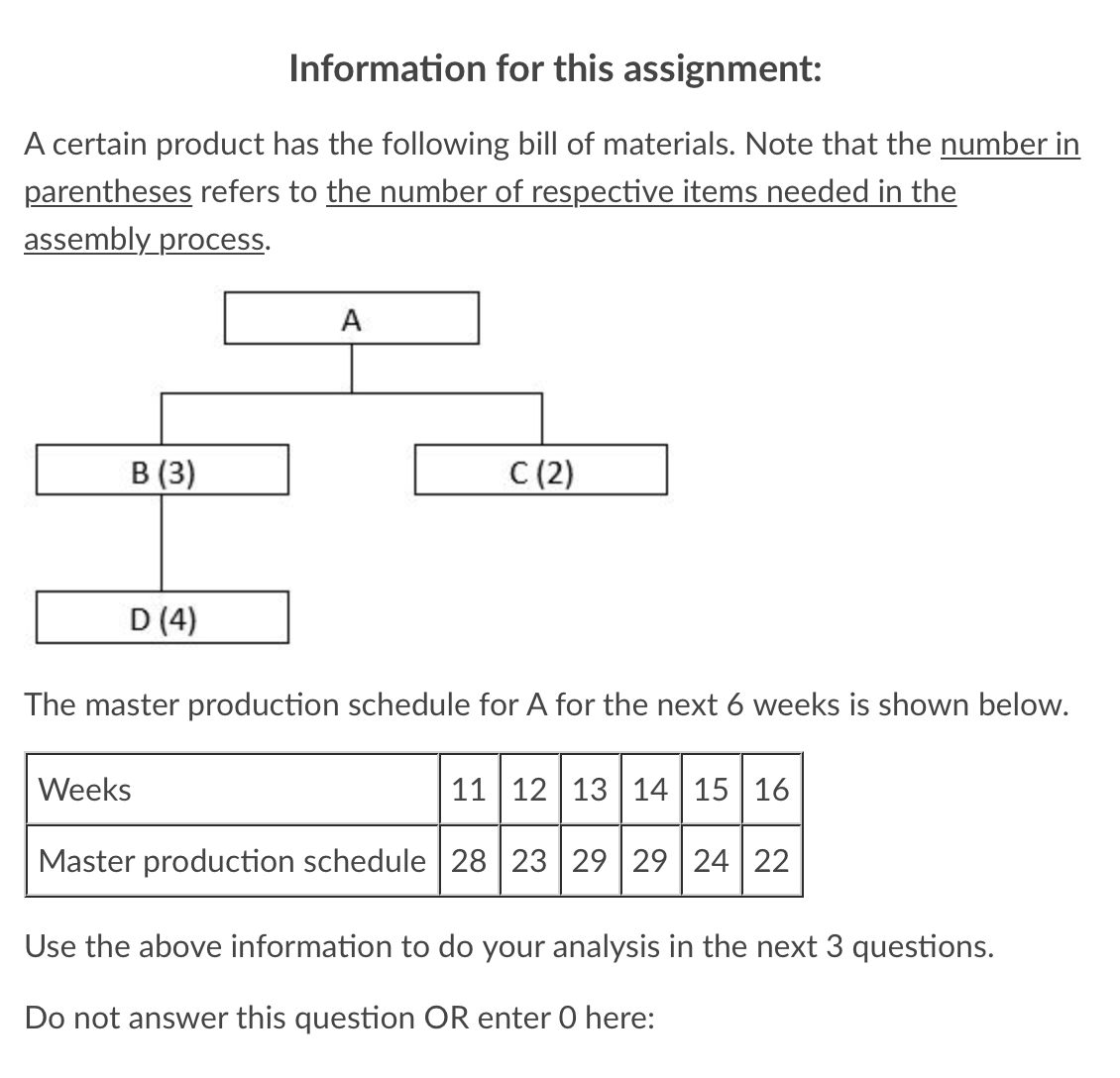 Solved Information for this assignment: A certain product | Chegg.com