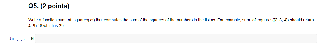 Solved Q2. (2 points) Write a function that counts the | Chegg.com