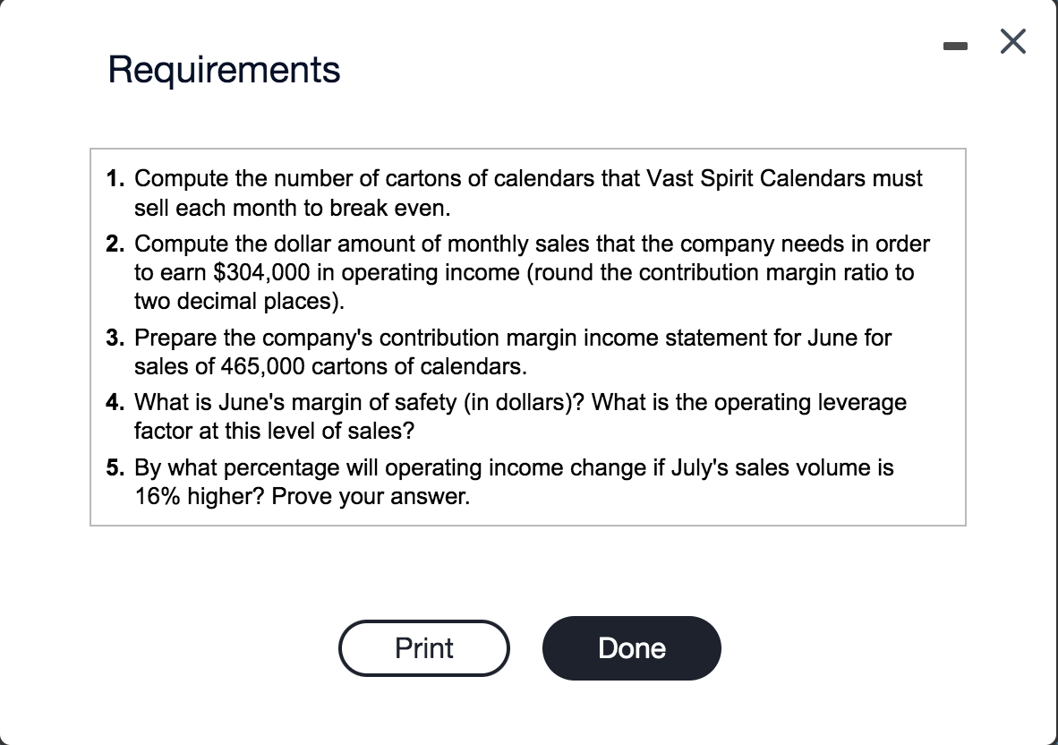Solved Begin by determining the basic income statement | Chegg.com