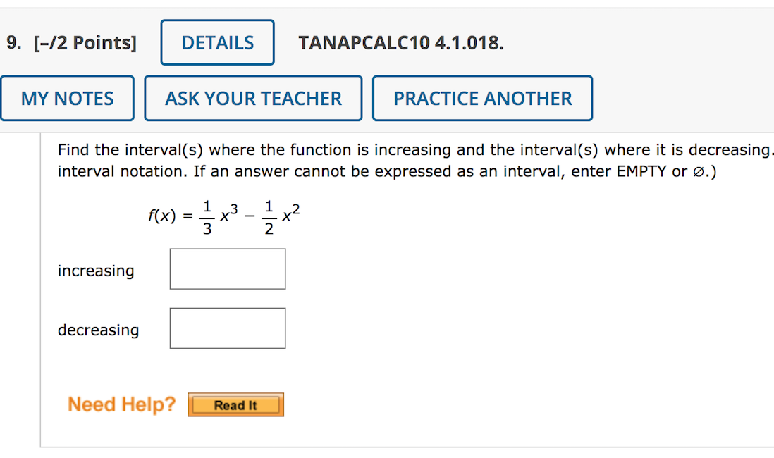 Solved Find the interval(s) where the function is increasing | Chegg.com
