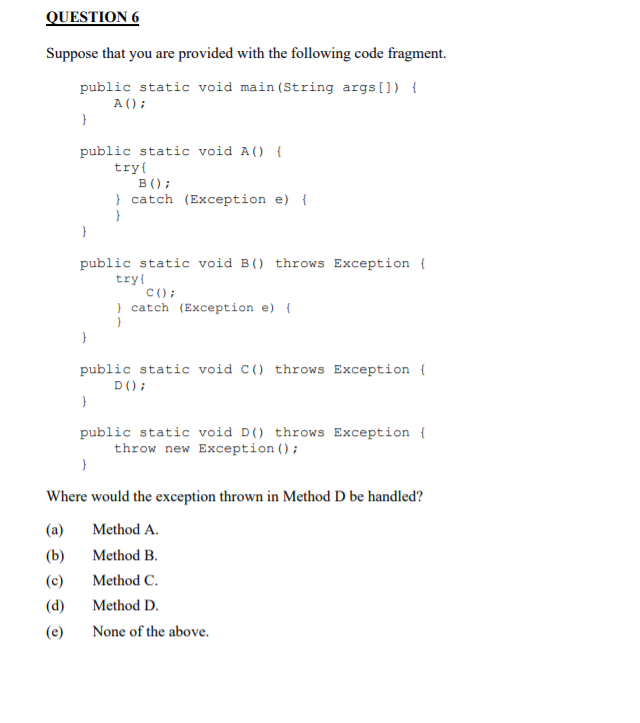 Solved QUESTION 6 Suppose that you are provided with the | Chegg.com