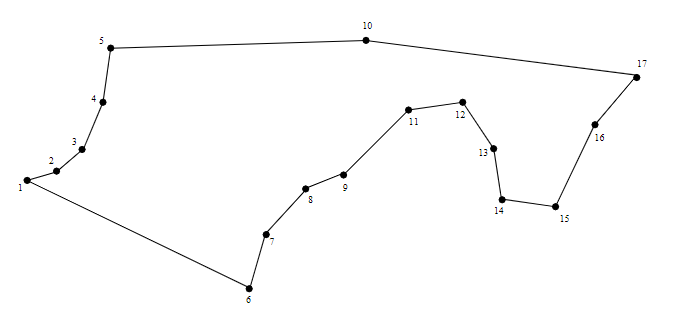 Solved Triangulate the x-monotone polygon shown in the | Chegg.com
