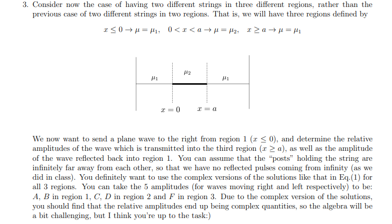 Solved 3. Consider now the case of having two different | Chegg.com