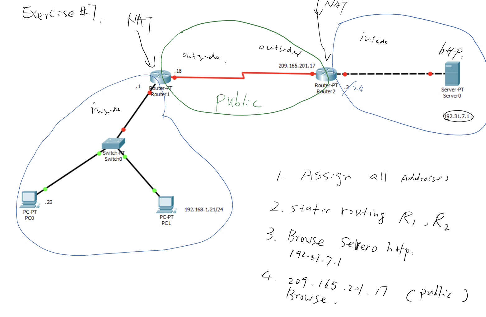 Solved Please get the PC's to be able to browse the server | Chegg.com