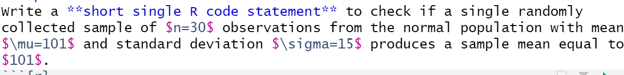 Solved Use R To Answer This Question Write A Short Sin 