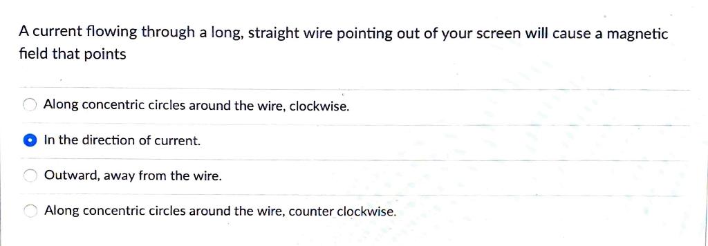 Solved If a current flows clockwise in a circular wire when | Chegg.com