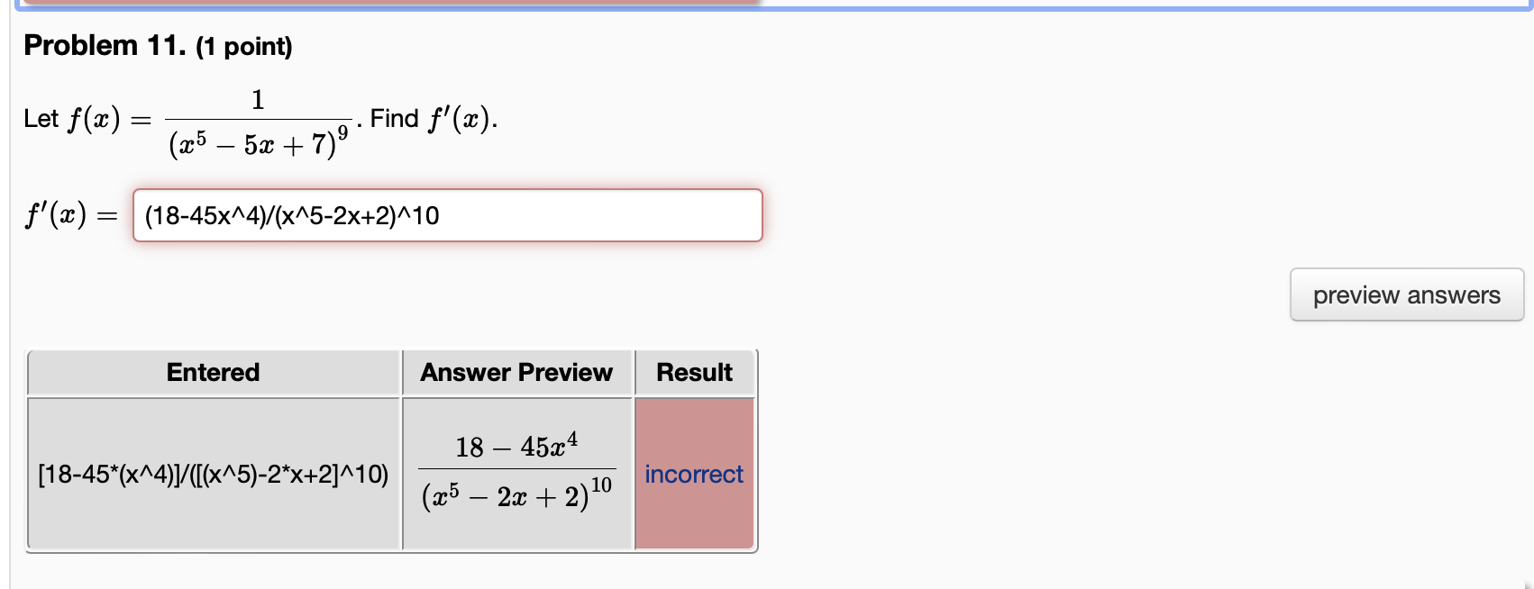 Solved Let F X X5−5x 7 91 Find F′ X F′ X