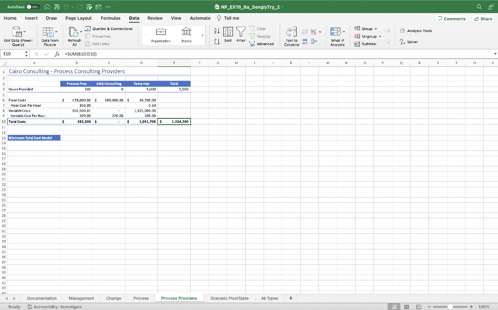 Solved 11. Cairo Consulting wants to determine whether | Chegg.com