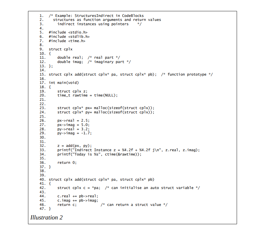 Solved 11. Which lines create instances of the structure, | Chegg.com