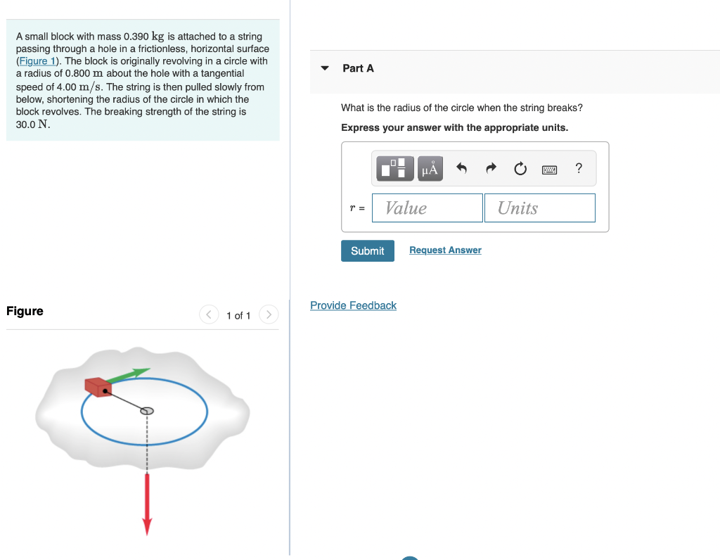 Solved Part A A small block with mass 0.390 kg is attached | Chegg.com