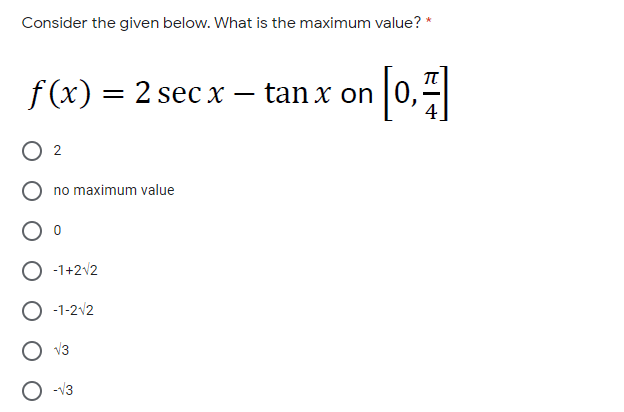 Solved Part 4- Optimization using Calculus: Answer | Chegg.com
