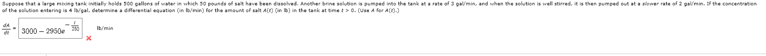 Solved dtdA= xIb/min | Chegg.com Solved dtdA= xIb/min | Chegg.com