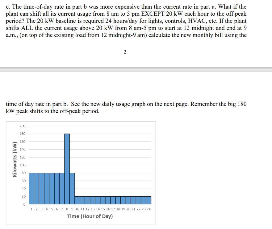 Solved 9. The demand use pattern for a small industrial | Chegg.com