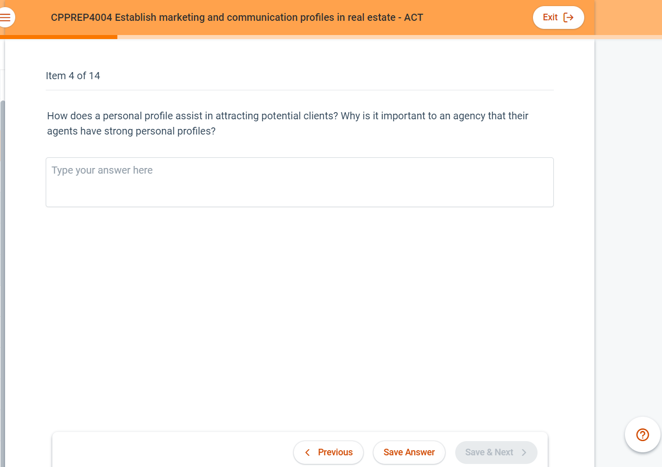 Solved CPPREP4004 Establish marketing and communication | Chegg.com