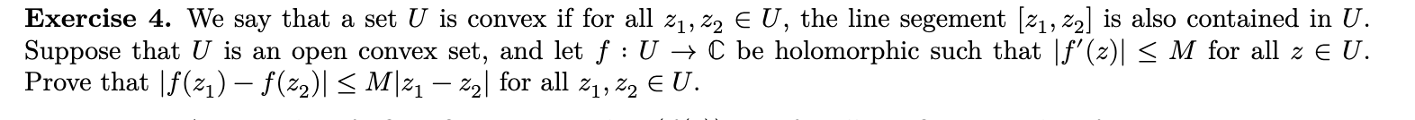 Solved Exercise 4. We say that a set U is convex if for all | Chegg.com
