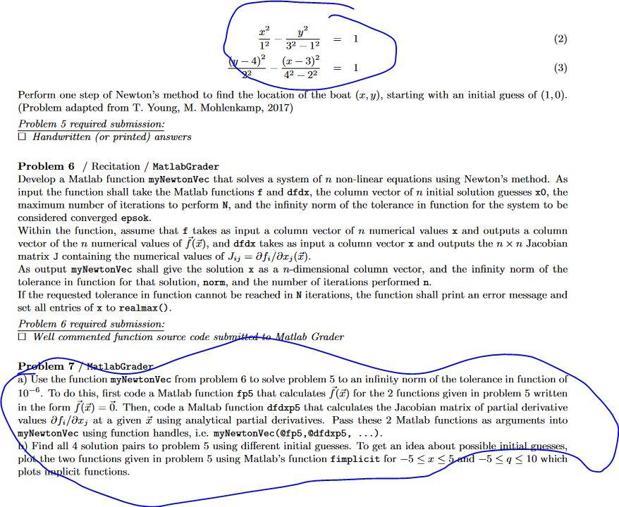 Perform one step of Newton's method to find the | Chegg.com