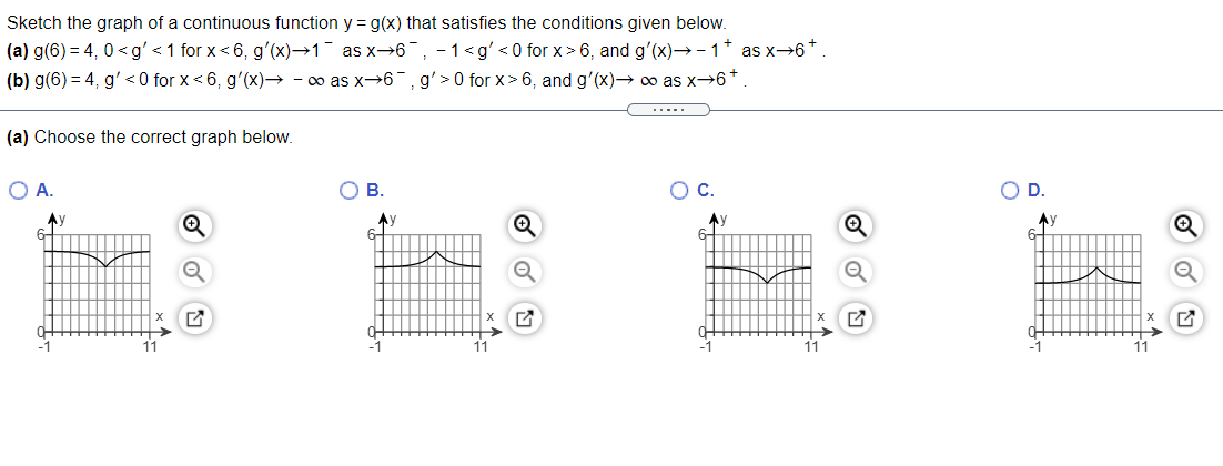 Solved Sketch the graph of a continuous function y=g(x) that | Chegg.com