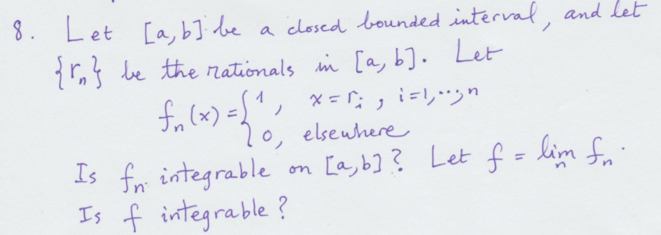 Solved 8. Let [a, b]ibe a closed bounded interval, and let | Chegg.com