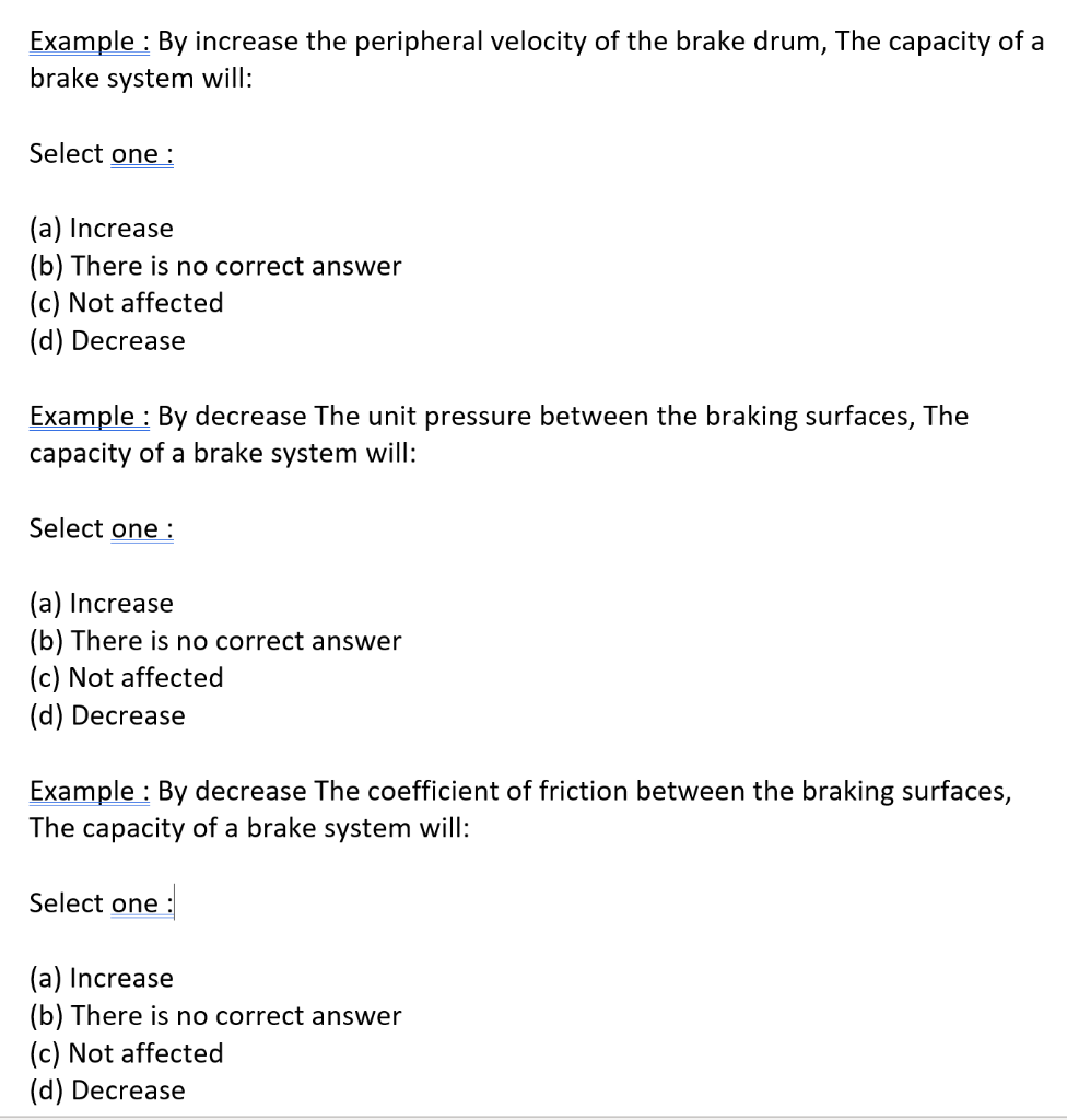 Solved Example : By increase the peripheral velocity of the | Chegg.com