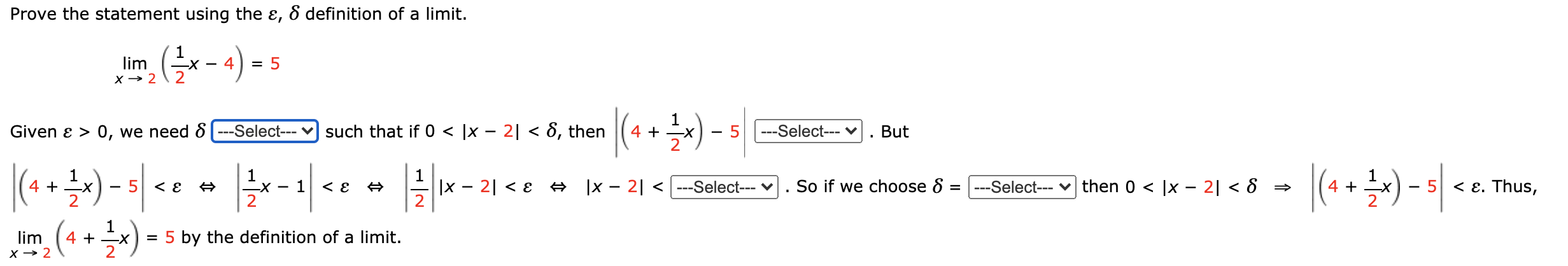Solved Prove the statement using the E, d definition of a | Chegg.com