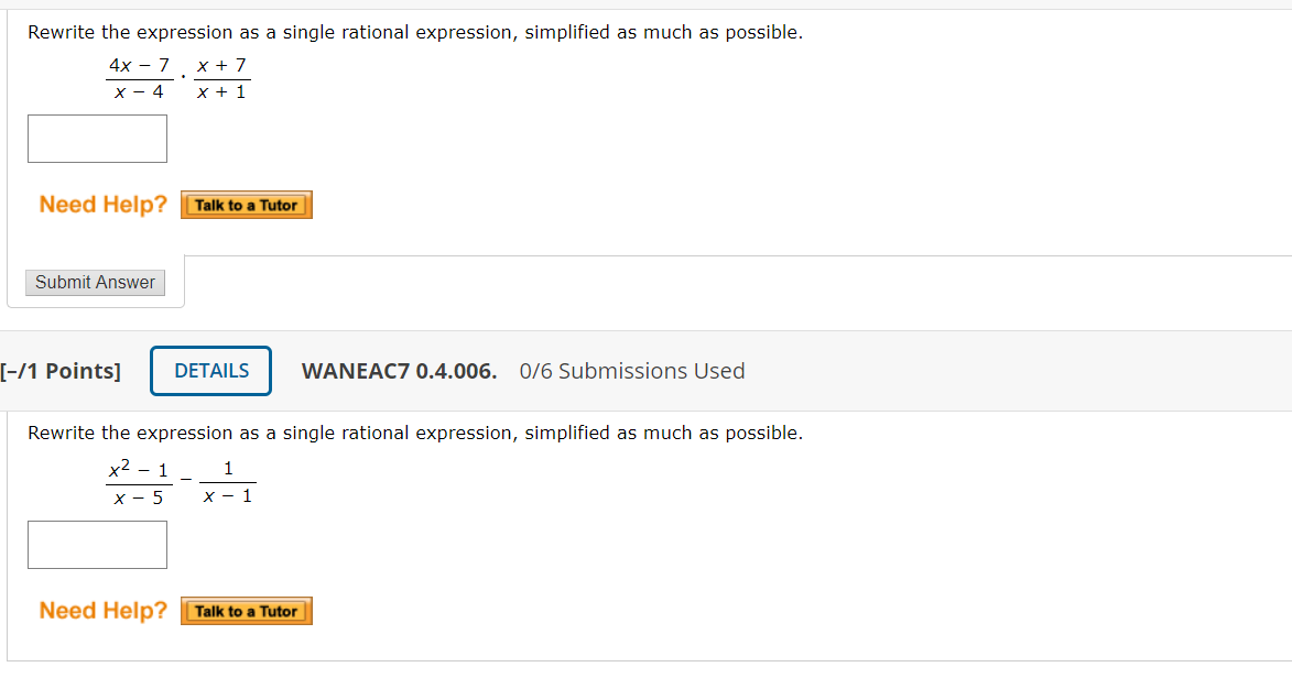 Solved Rewrite the expression as a single rational | Chegg.com