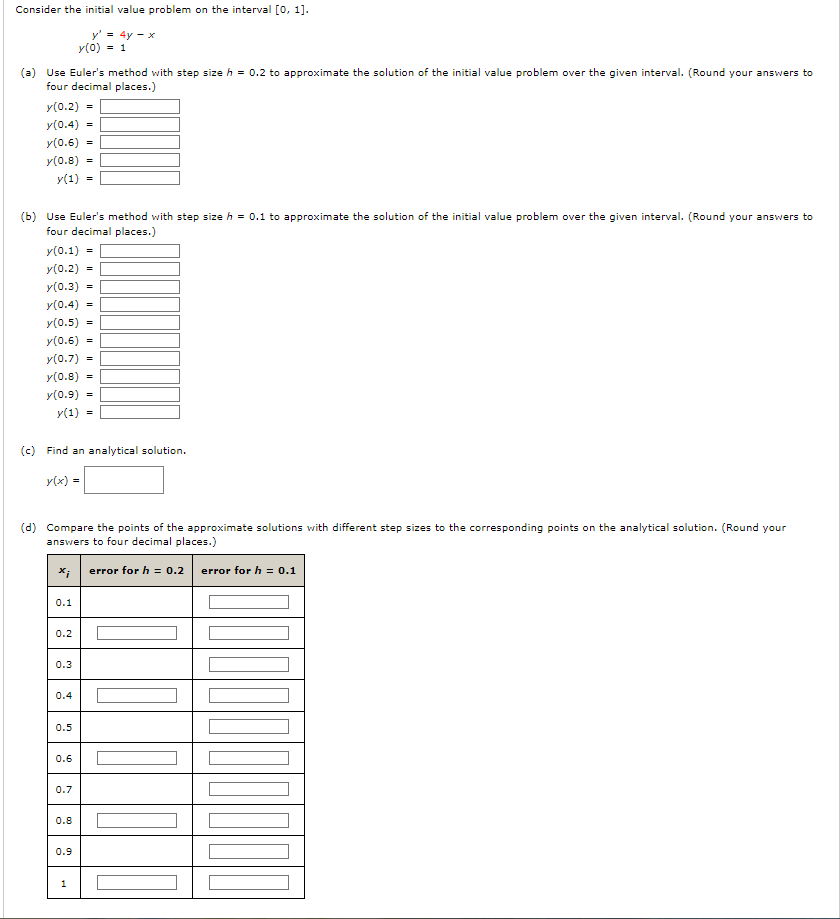 Solved Consider the initial value problem on the interval | Chegg.com