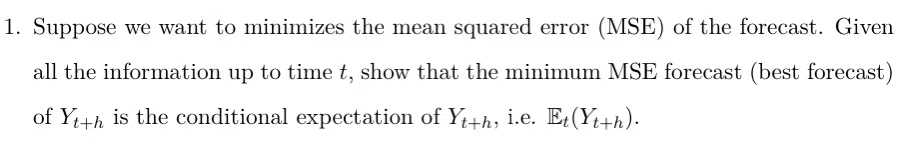 Solved Suppose we want to minimizes the mean squared error | Chegg.com
