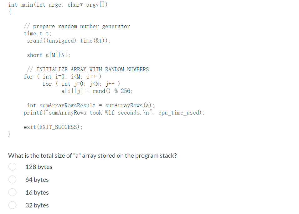 Solved Here is the sumArray Rows function we have been using | Chegg.com