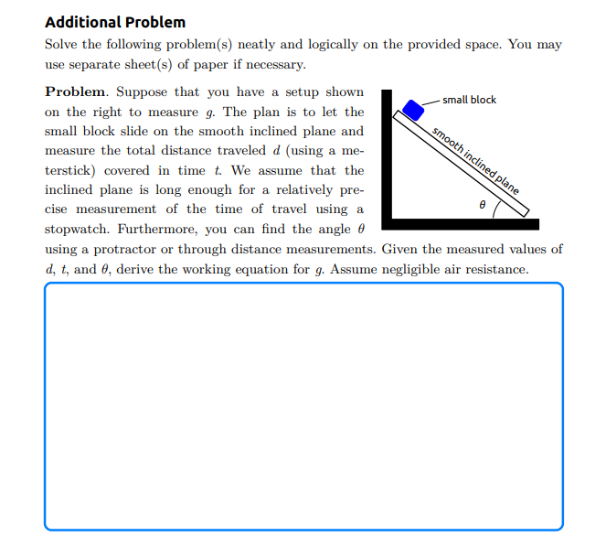 Solved Additional Problem Solve the following problem(s) | Chegg.com Solved Additional Problem Solve the following problem(s) | Chegg.com