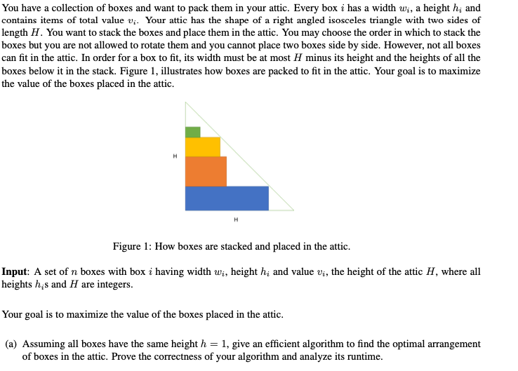 You have a collection of boxes and want to pack them | Chegg.com