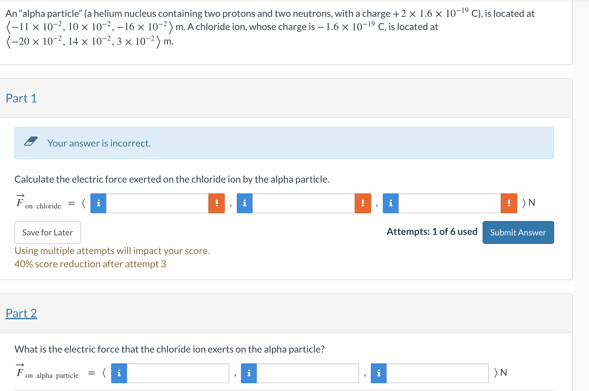 Solved An "alpha particle" (a helium nucleus containing two | Chegg.com