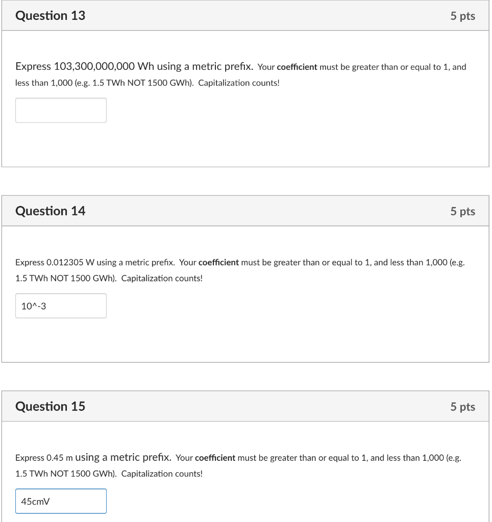 Solved Express 103,300,000,000Wh using a metric prefix. Your | Chegg.com