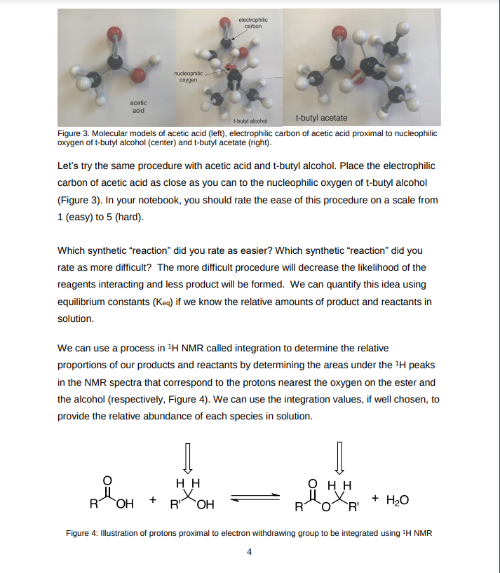 CH204 Organic Chemistry Laboratory II Esterification | Chegg.com