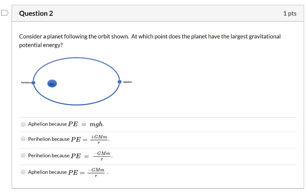 Solved Question 1 1 Pts Consider Two Objects Object 1 Has A