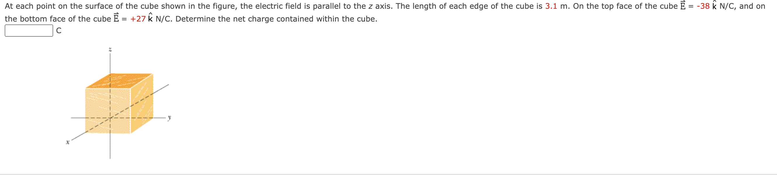 Solved At each point on the surface of the cube shown in the | Chegg.com