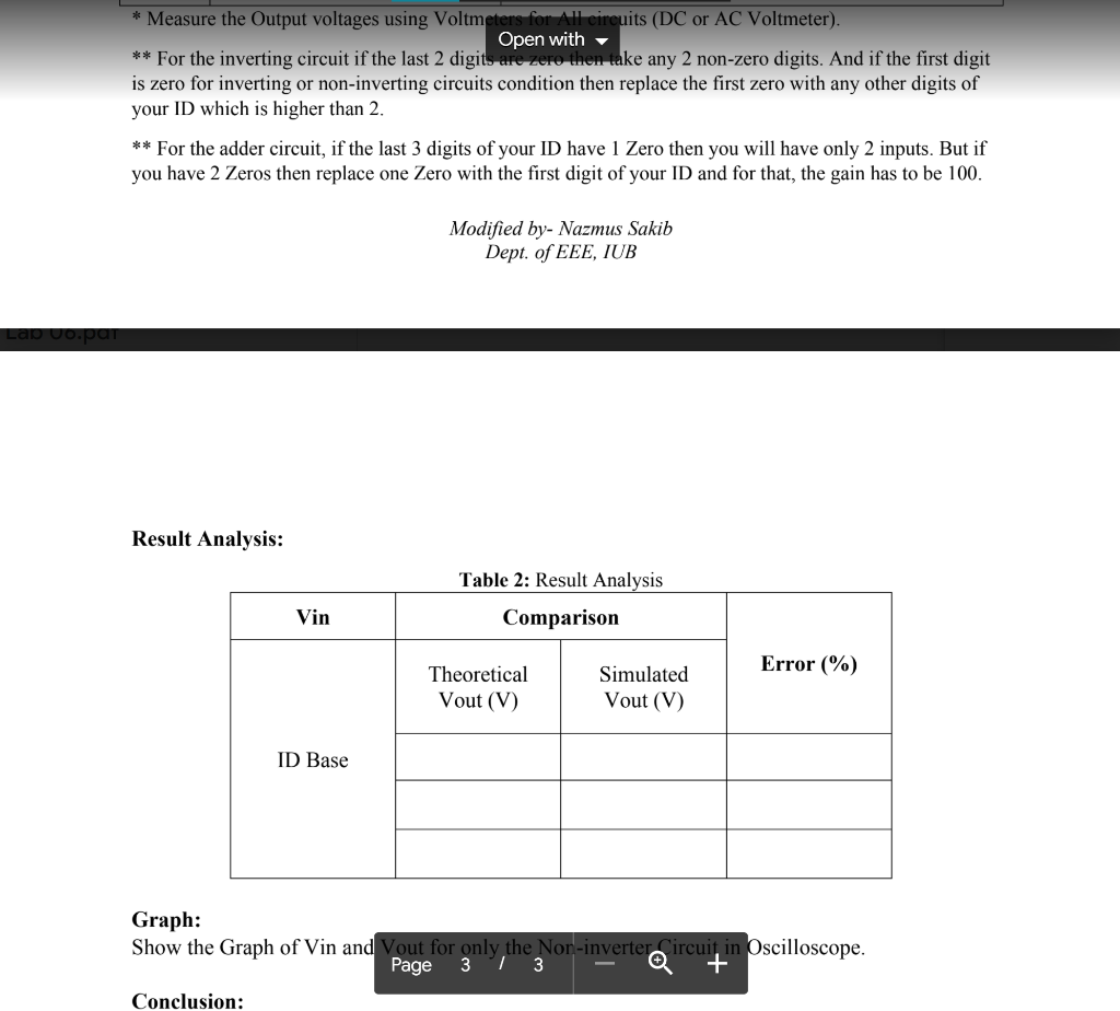Solved Experiment No: 06 Experiment Name: Study on | Chegg.com