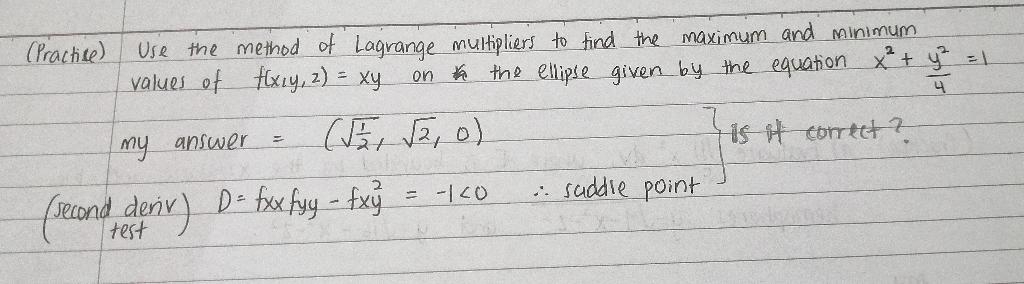Solved (Practice) 4 Use the method of Lagrange multipliers | Chegg.com