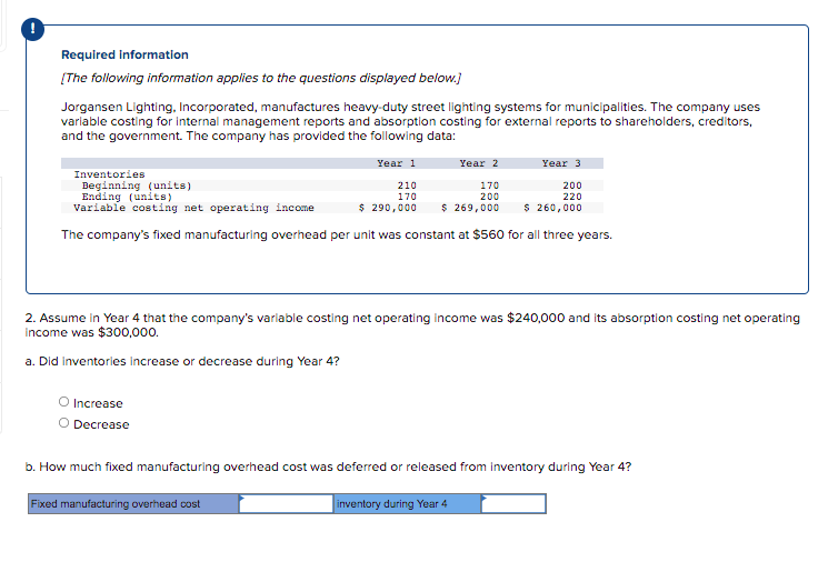 Solved Required Information [The following information | Chegg.com