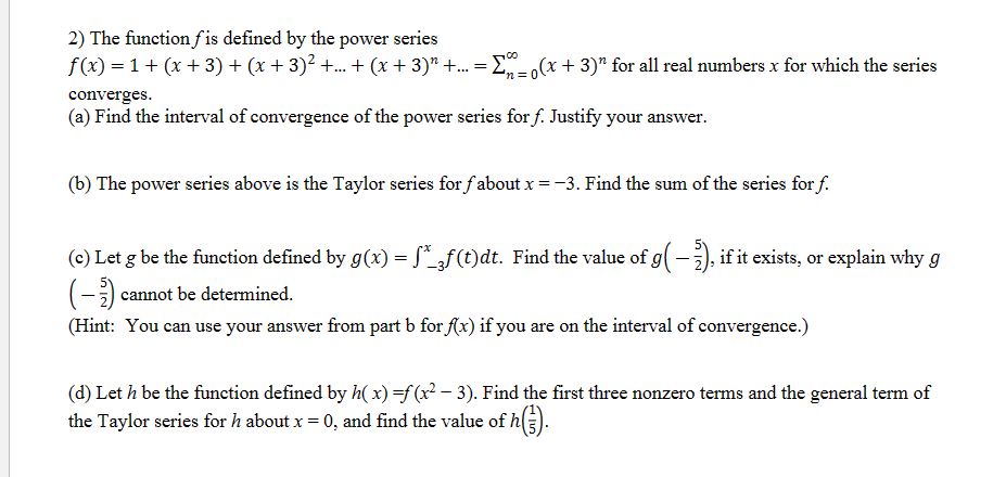 Solved f(x)=(x−3)2e(x−3)4−12) The function f is defined by | Chegg.com