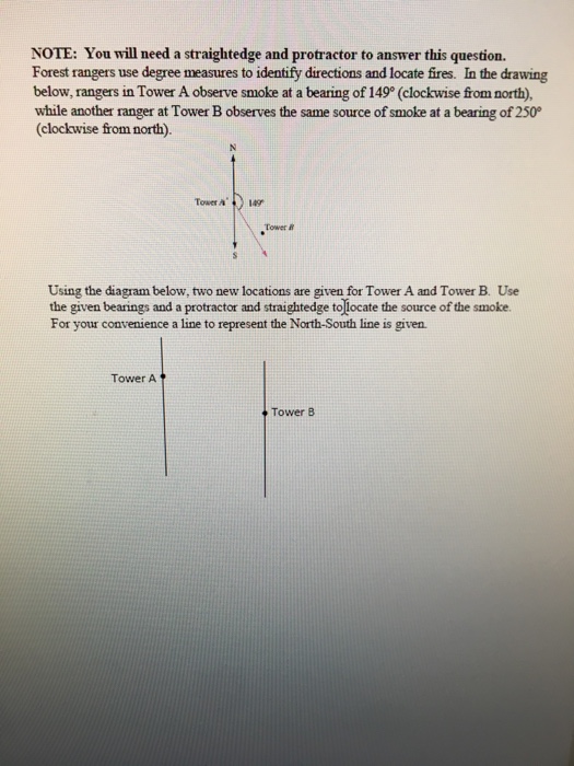 Solved NOTE: You will need a straightedge and protractor to | Chegg.com