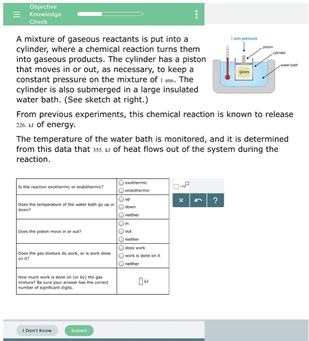 Solved Objective Knowledge Check A mixture of gaseous | Chegg.com