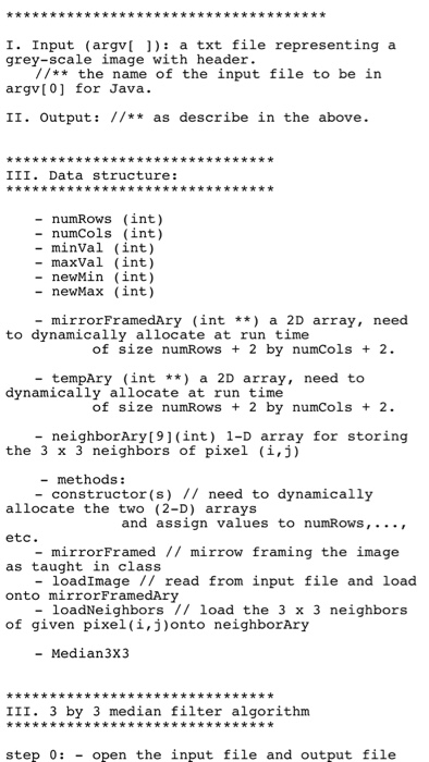 Solved Project 2.2: You are to write the image processing | Chegg.com