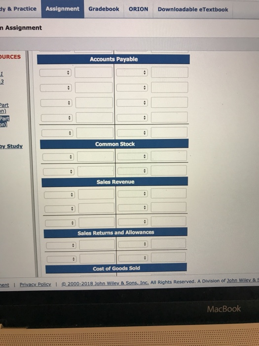 Solved Problem 5-3A (Part Level Submission) transactions | Chegg.com