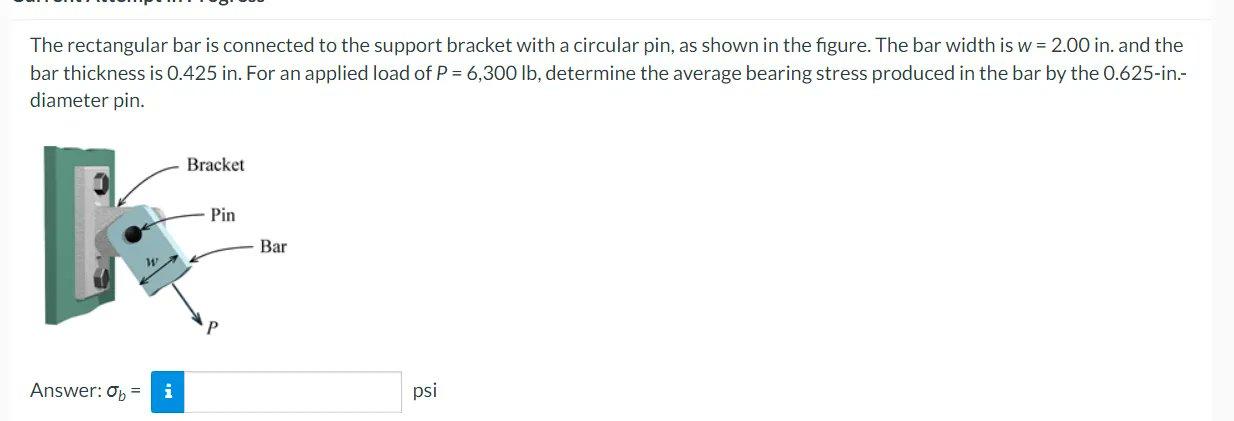 Solved The rectangular bar is connected to the support | Chegg.com