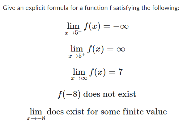 Solved Please Explain How The Function Below Meets The 4463