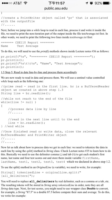 Solved T 11 56 Oo Atandt 92 Public Asu Cse 110 Lab 10