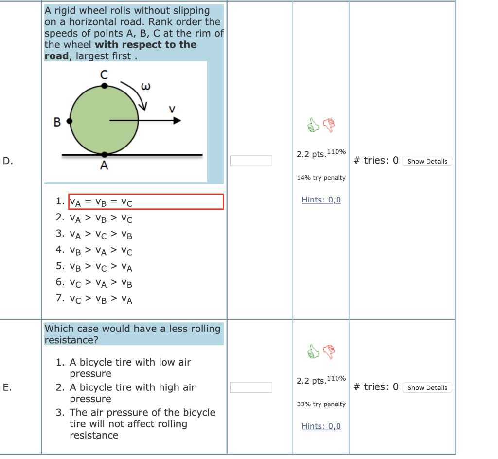 Solved: Answer The Following Questions On Rolling Objects ... | Chegg.com