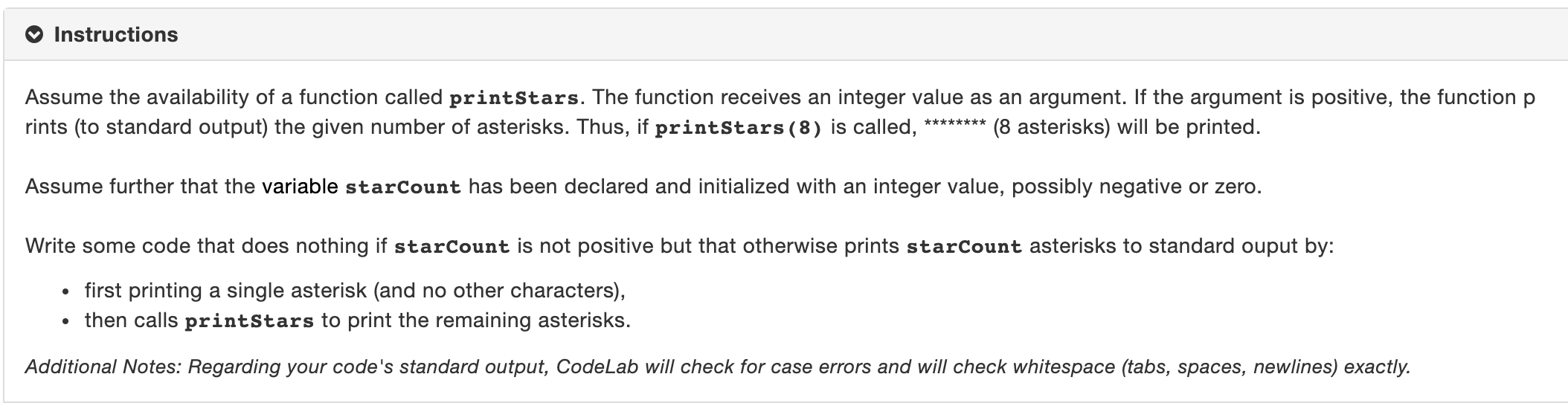 Solved Instructions Assume the availability of a function | Chegg.com